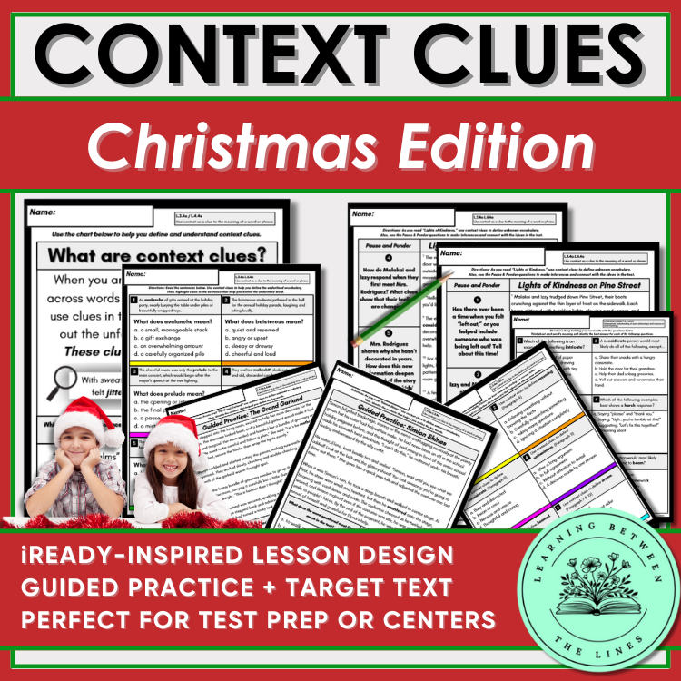 Christmas Context Clues Practice - Learning Between the Lines